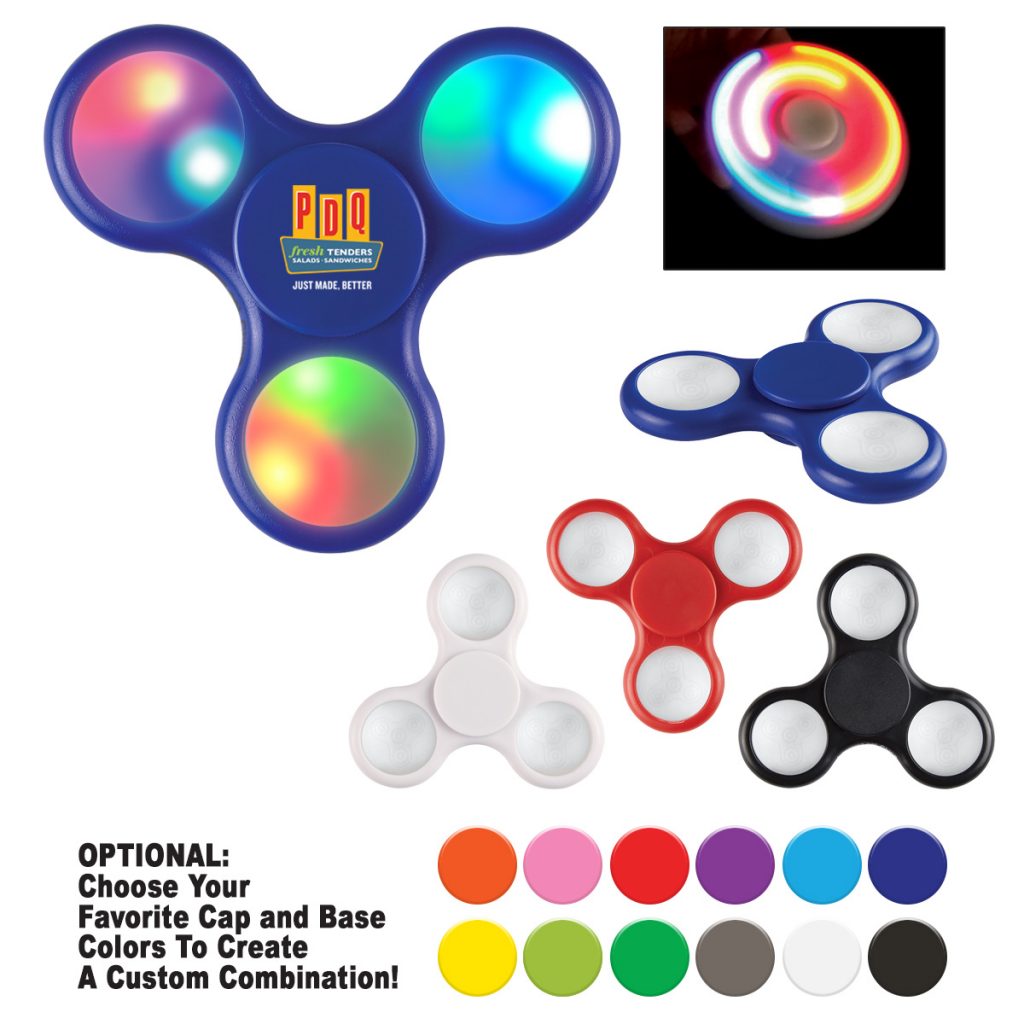 Light Up LED Logo Fidget Spinner Great Promotional Product • Perfection ...